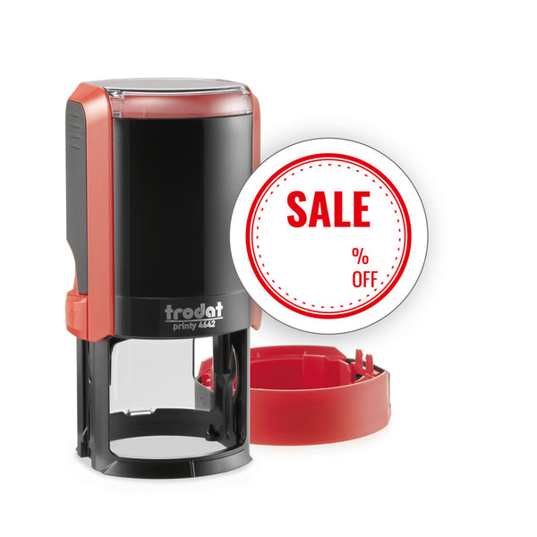 Trodat Customizable Text Stamp with Ink Pad (Red Ink Color) – Trodat Stamps