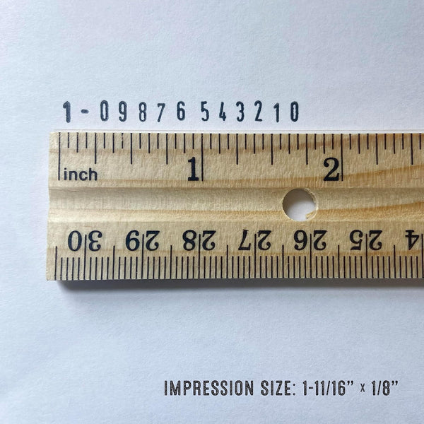 Trodat 48313 Numeral Stamp: 13 Adjustable Numbers (Black Ink Color ...