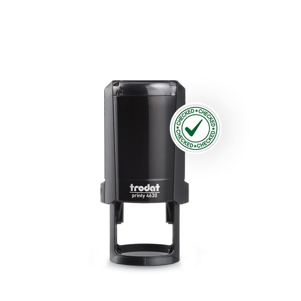 Trodat Printy 4630 “Checked” Self-Inking Stamp – 30mm | Office & QC ...